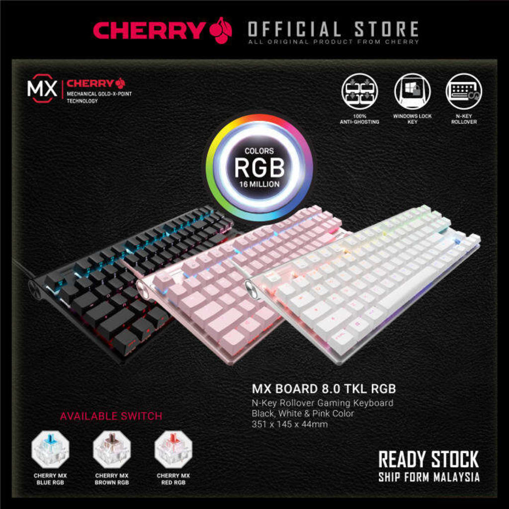 Buy in Malaysia: CHERRY MX8.0 & MX10.0 RGB Keyboards - 2025 Price