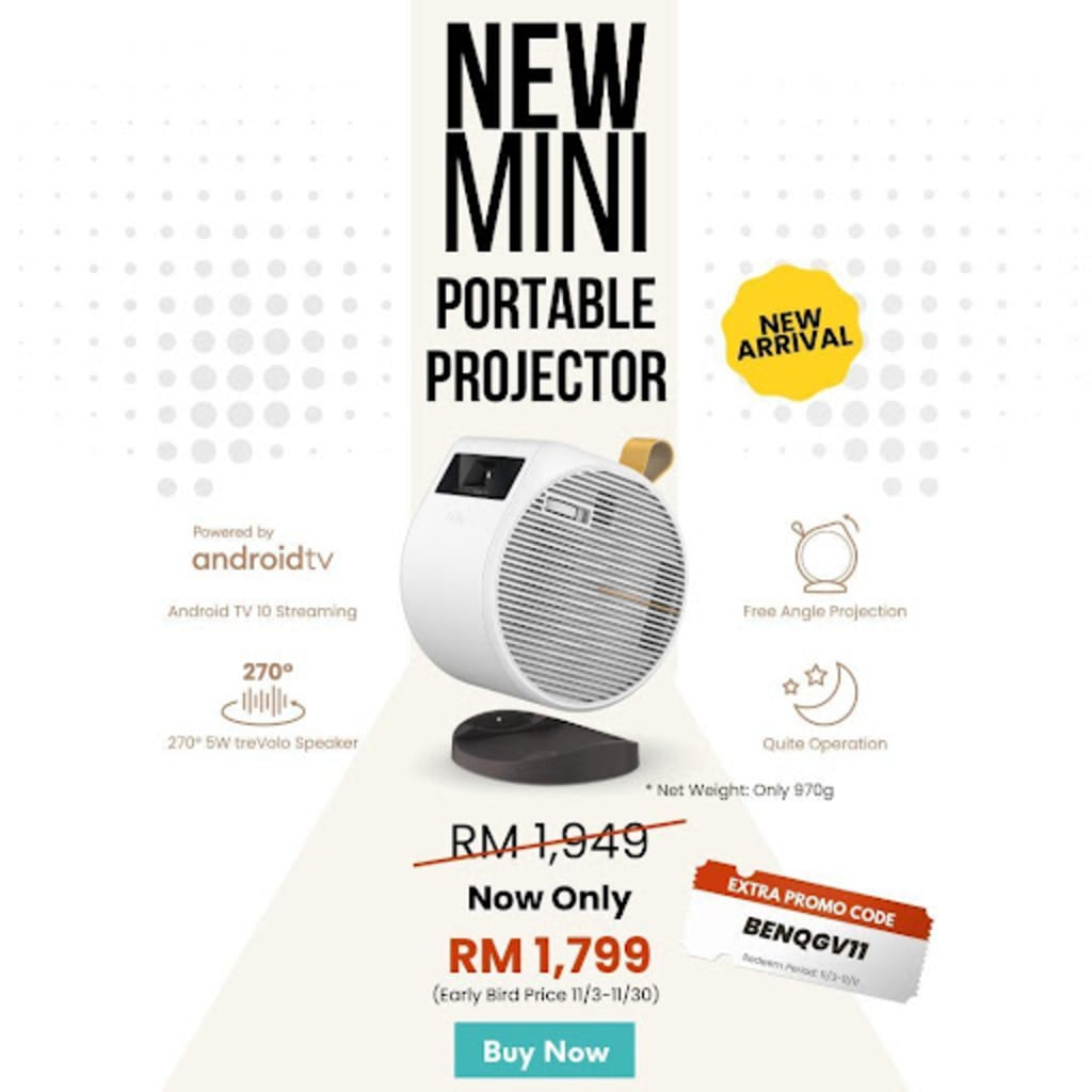 NEW: BenQ GV11 Smart Portable Projector Now in Malaysia!