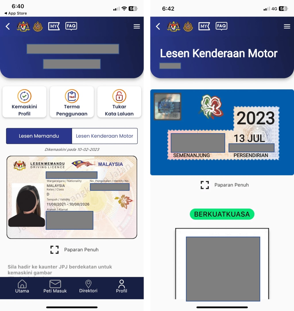 Road Tax & Driving License Goes Digital - Malaysia 2023