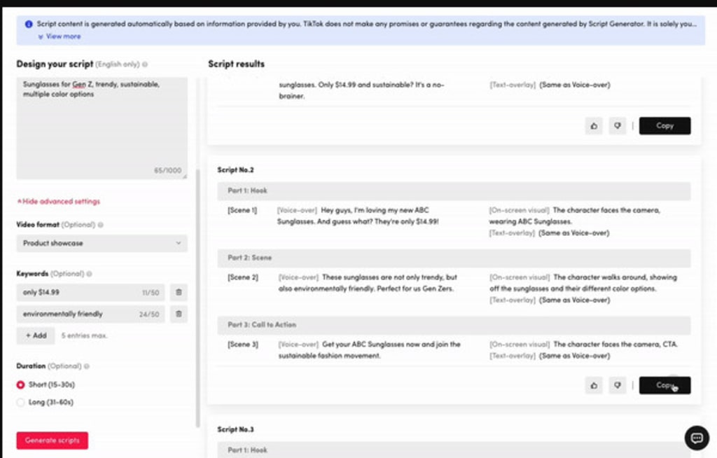 TikTok Reveals AI-Script Generator