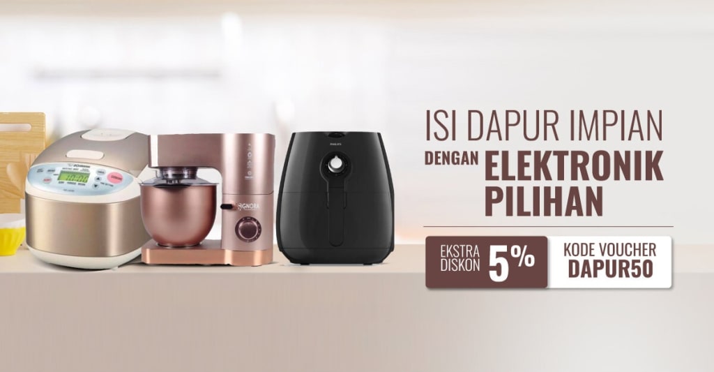 5 Promo Elektronik 2024 Pakai Kode Voucher Blibli Histeria