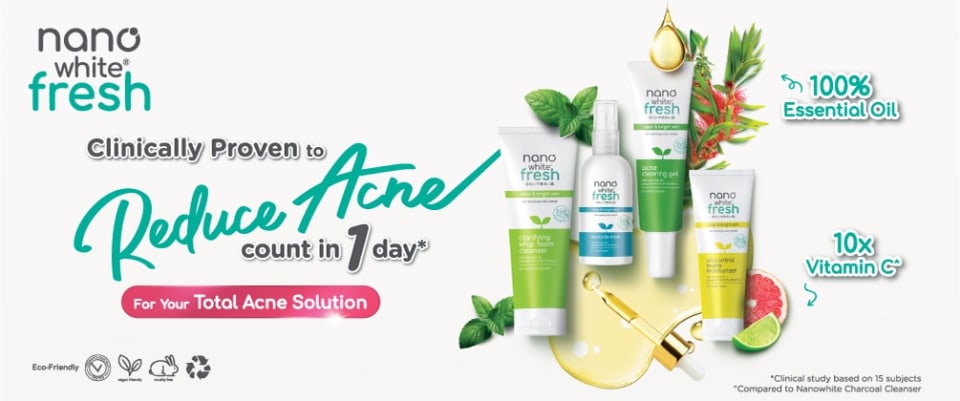 Nanowhite Fresh: Natural Skincare for Acne-Skin (Malaysia 2022)