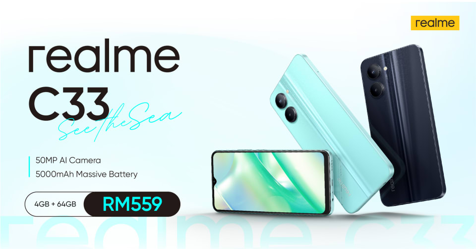 realme C33 Is COming Soon to Malaysia at Only RM559!