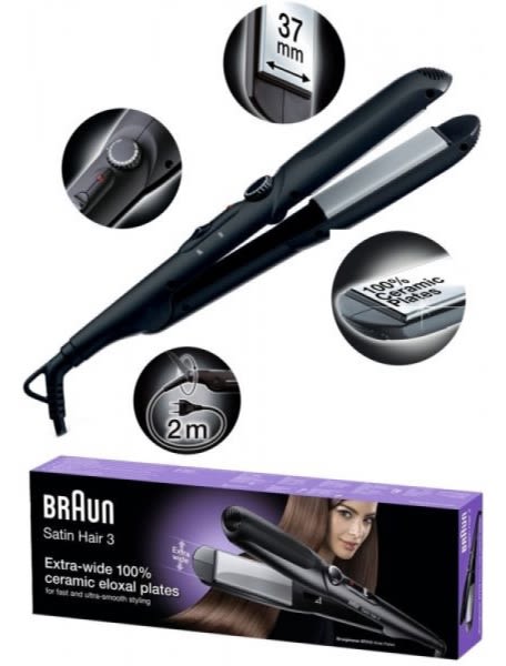 BRAUN Satin Hair 3 Hair Straightener Harga & Review / Ulasan Terbaik di ...