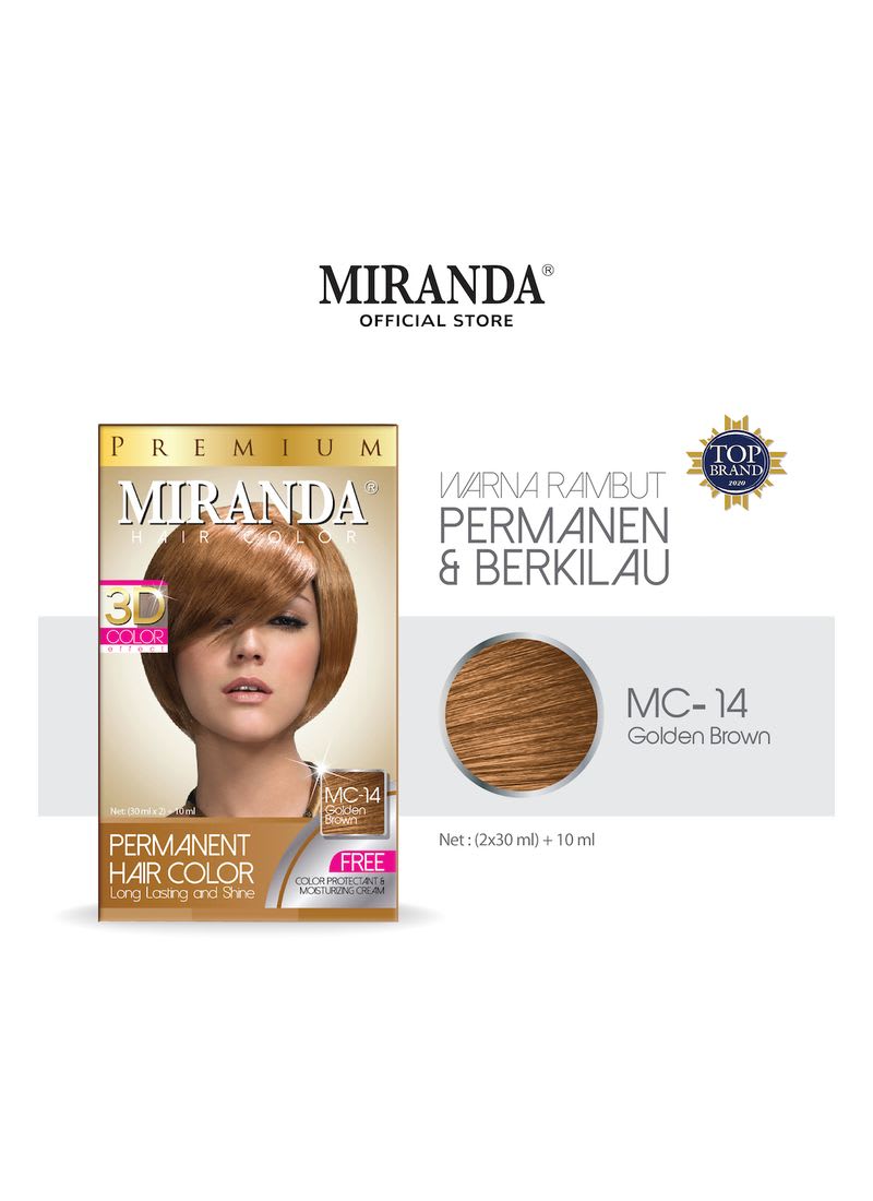 Miranda Hair Color - MC-14 Golden Brown Harga & Review / Ulasan Terbaik ...